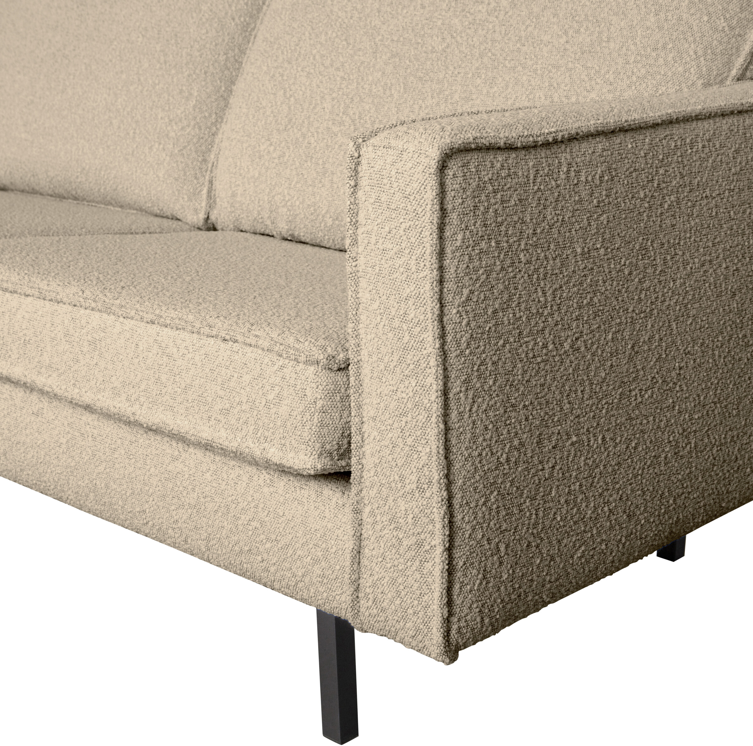 WOOOD 3-zits Bank Rodeo Bouclé - Beige - BePureHome - 800543-GR • Sohome