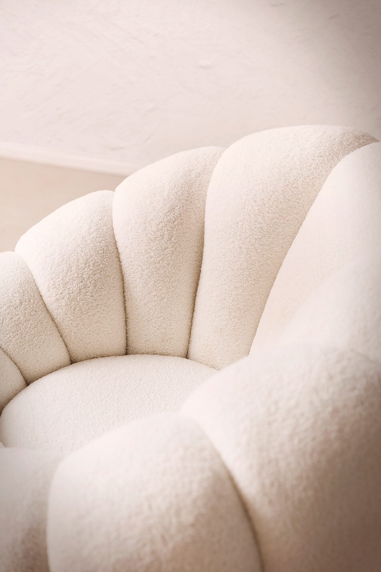 Artistiq Fauteuil Dontavis Teddy incl. poef - Wit - Artistiq Living ...