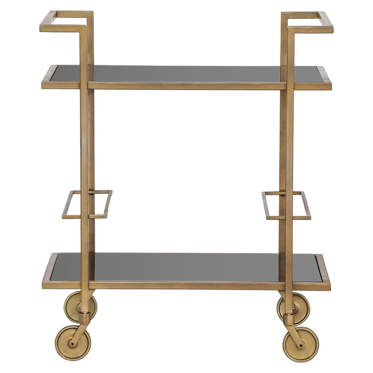 Richmond Trolley Xo - Brushed Gold - Richmond Interiors - RI-9426 • Sohome