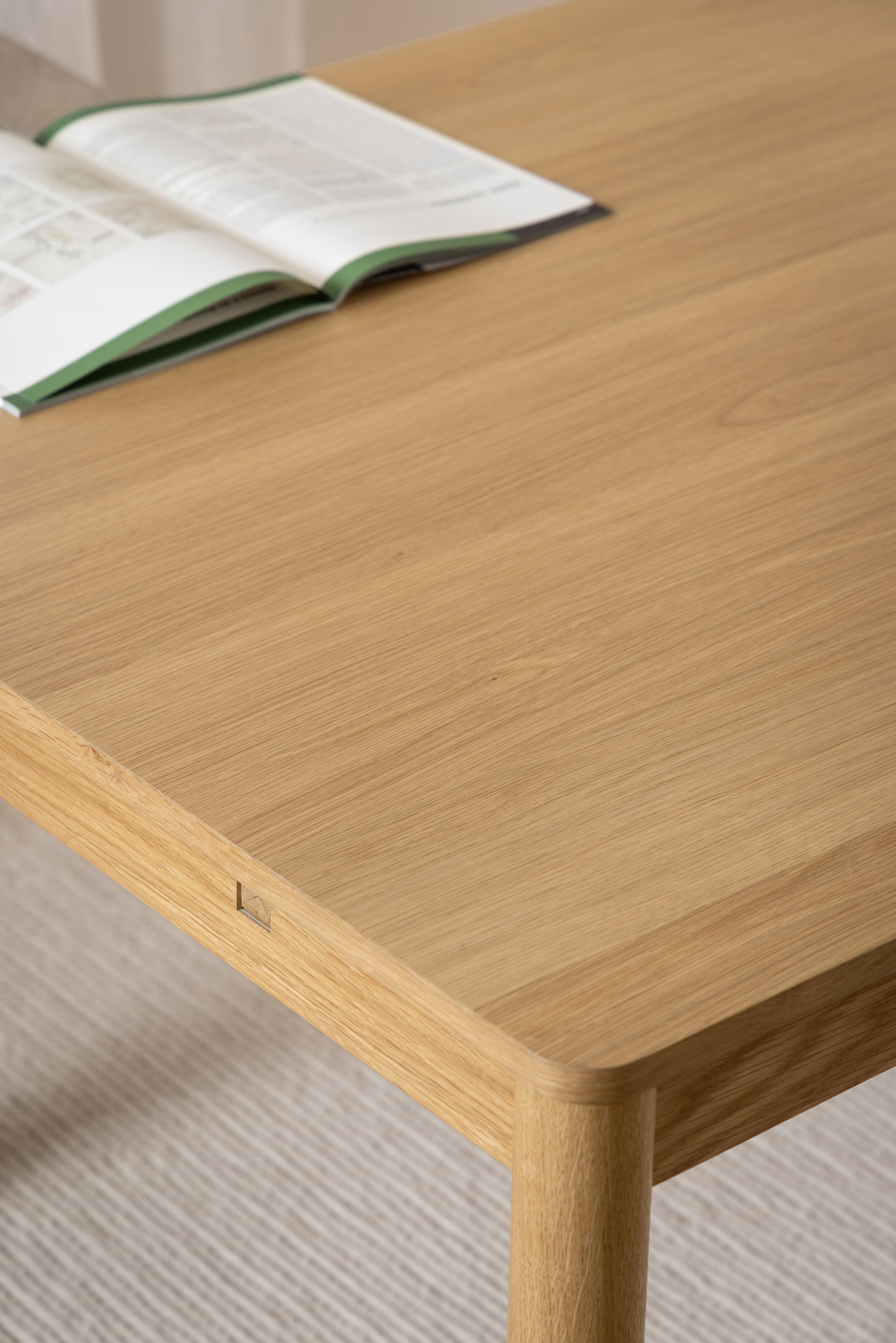Bendt Uitschuifbare Eettafel Jerad Eiken, 200/250/300 x 100cm - Japandi ...