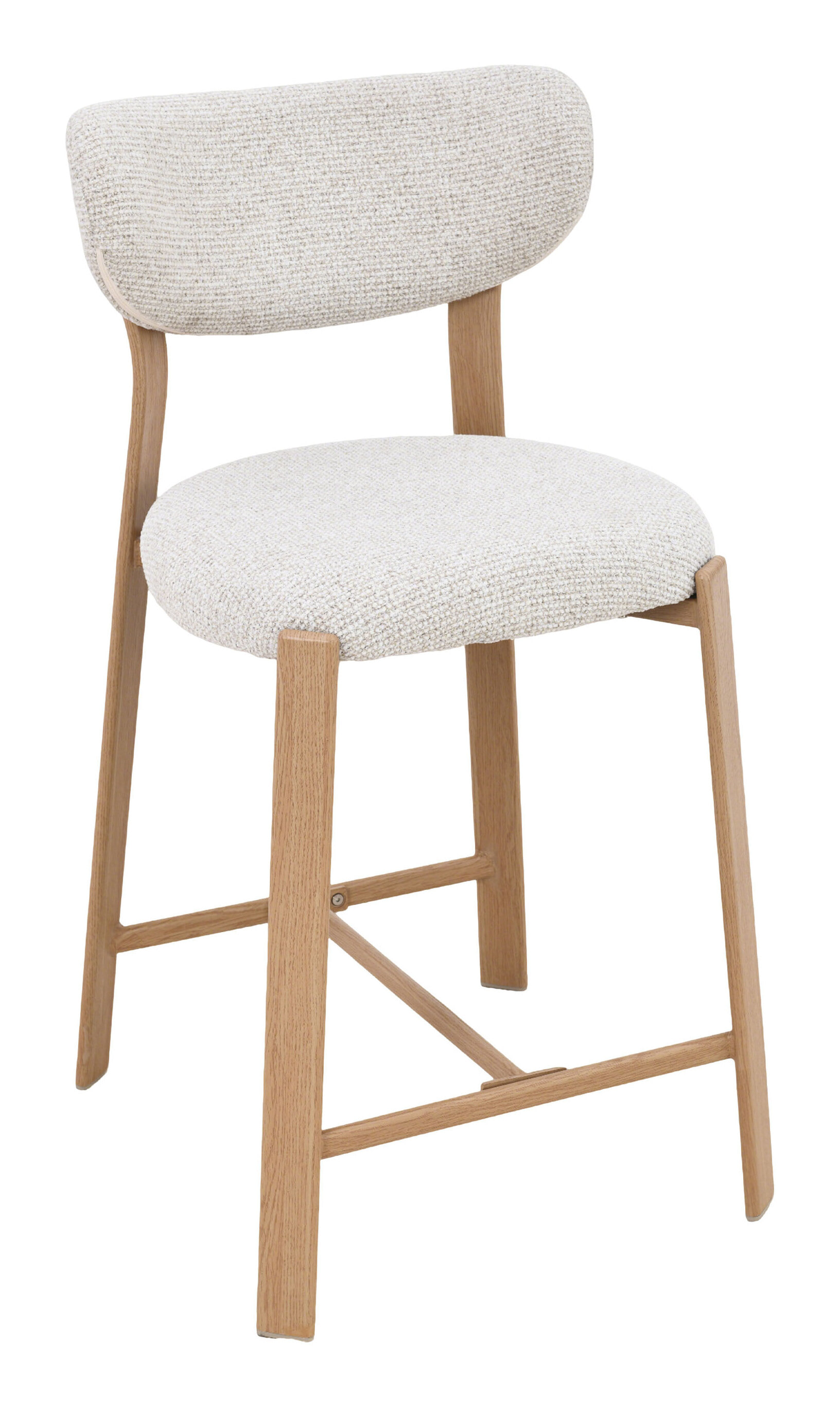 LABEL51 Barstoel Mika Prestige-stof - Naturel (zithoogte 50cm) - L51-UK ...