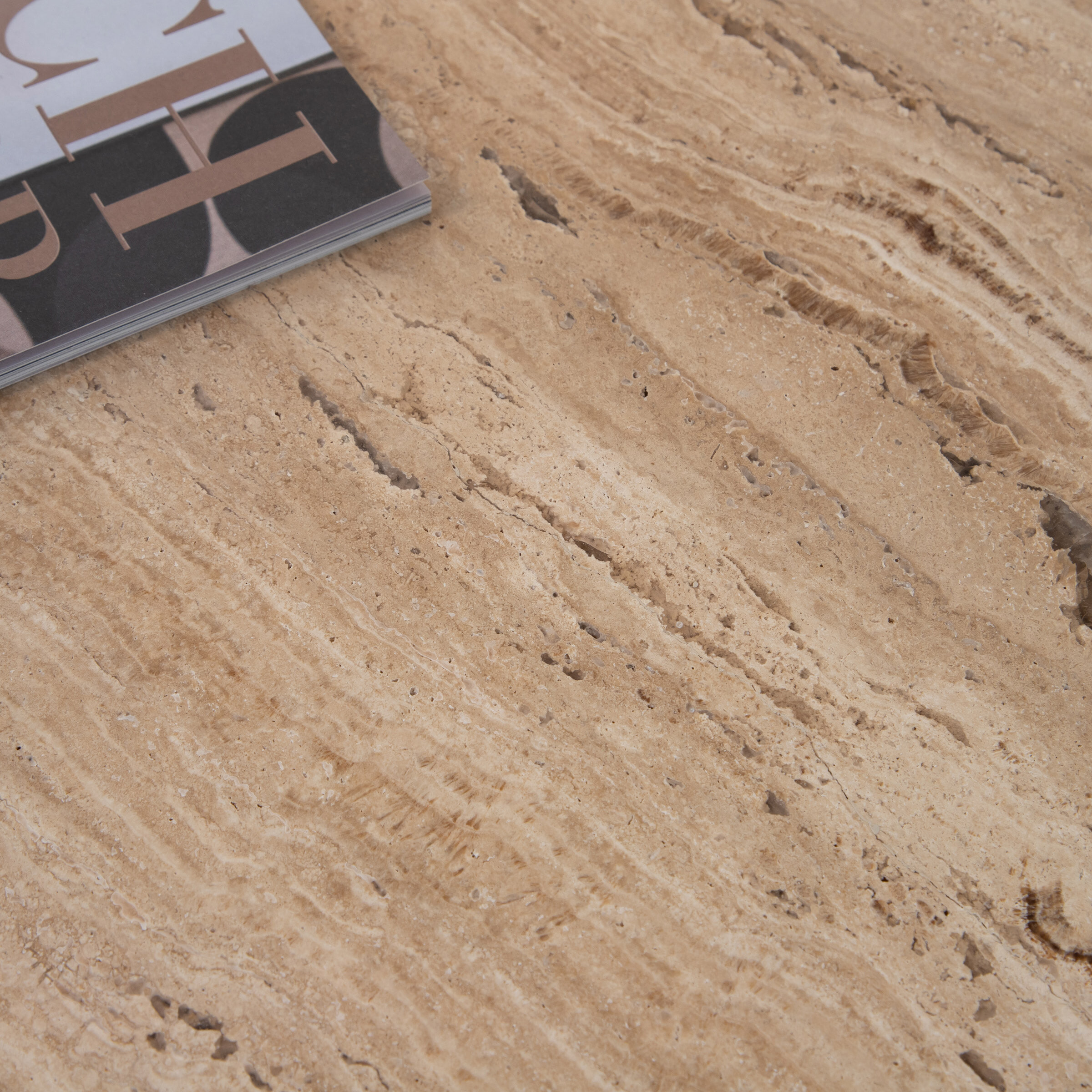 Sohome Ronde Salontafel Rachelle Travertin, 70cm - Japandi - SH0520 ...